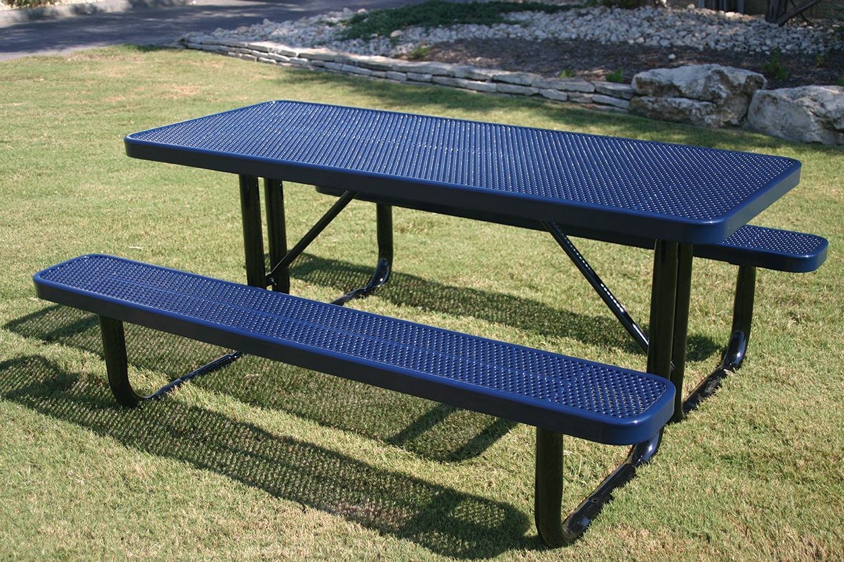 6 Ft RHINO Thermoplastic Steel Picnic Table | Picnic Table Supplier
