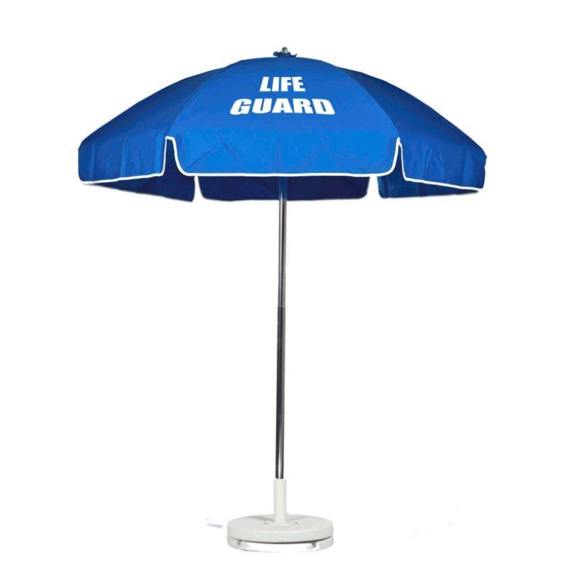 6.5 ft Lifeguard Printed Umbrella | Picnic Table Supplier