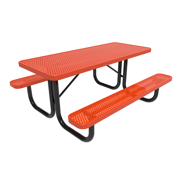8 Ft. ELITE Rectangular Thermoplastic Steel Picnic Table, Portable - Picnic Table Supplier