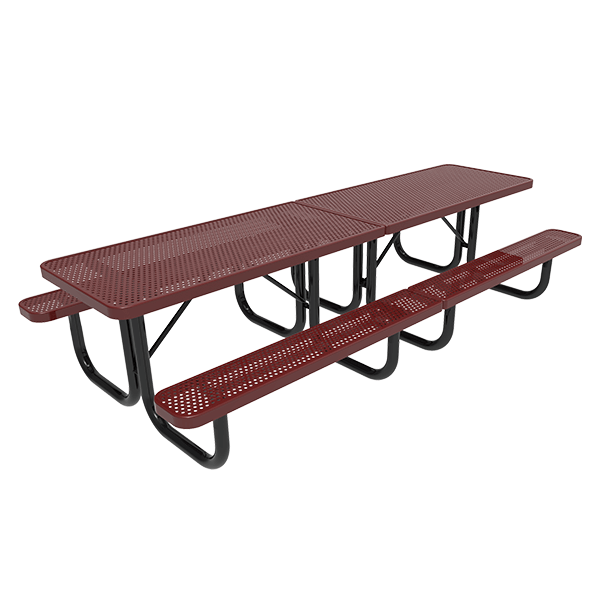 10 ft. ELITE Rectangular Thermoplastic Steel Picnic Table - Picnic Table Supplier