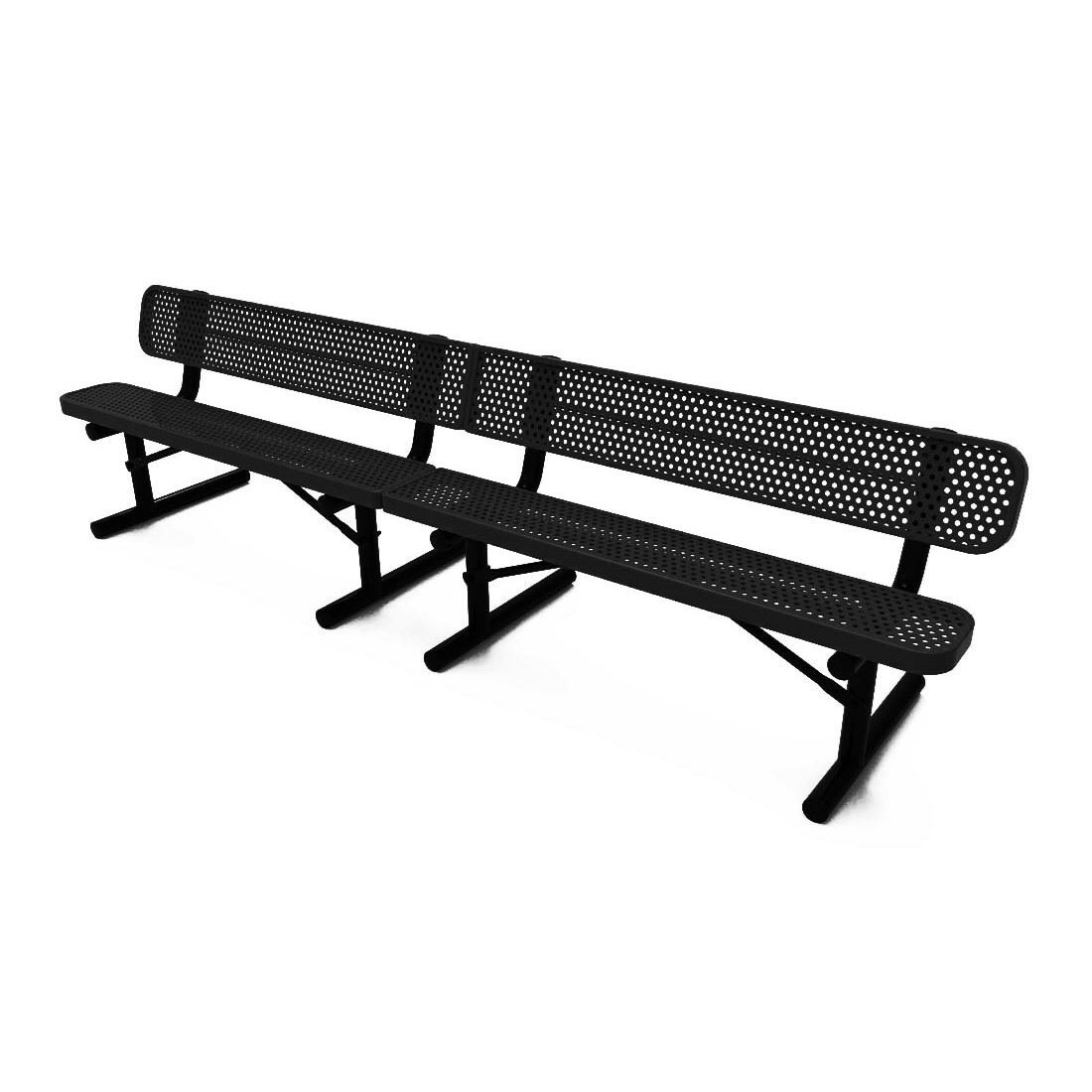 10 ft ELITE Thermoplastic Bench with Back | Picnic Table Supplier
